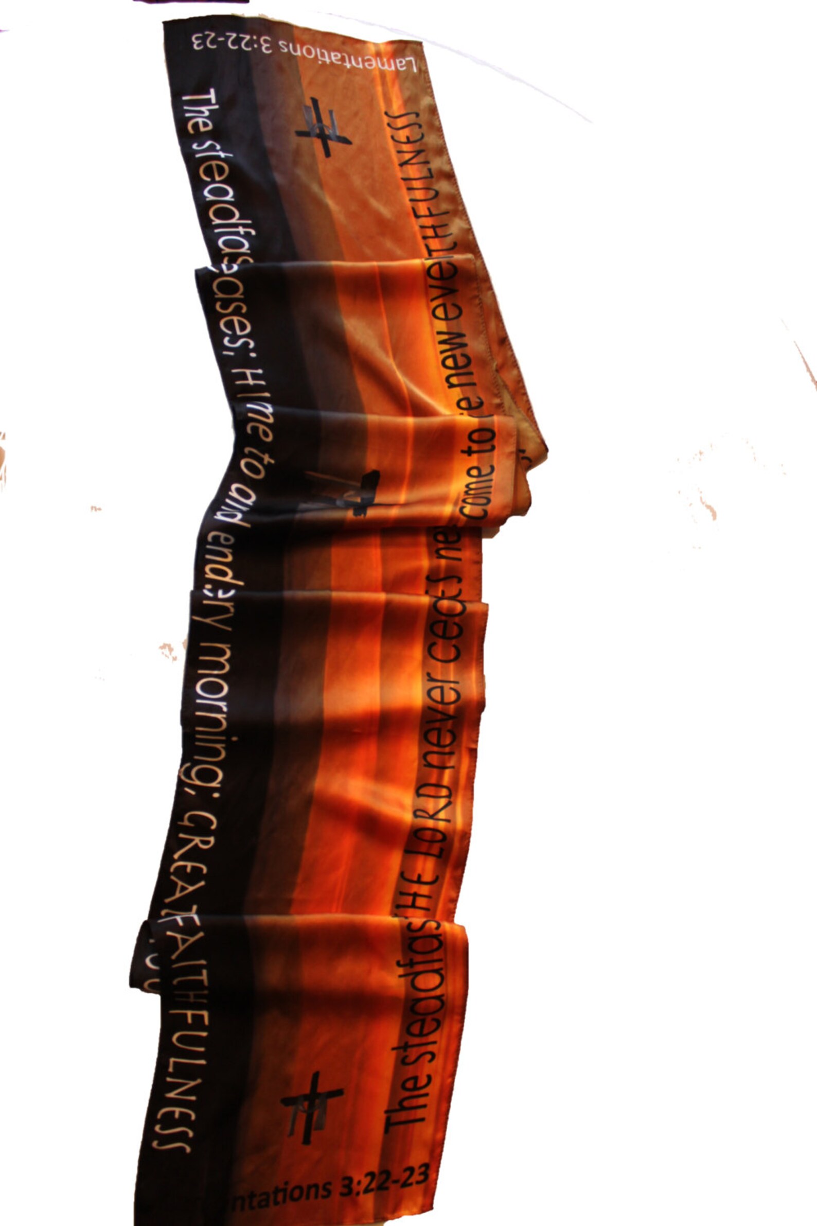 Silk Scripture Scarf With Bible Verse From Lamentations | Scripture ...