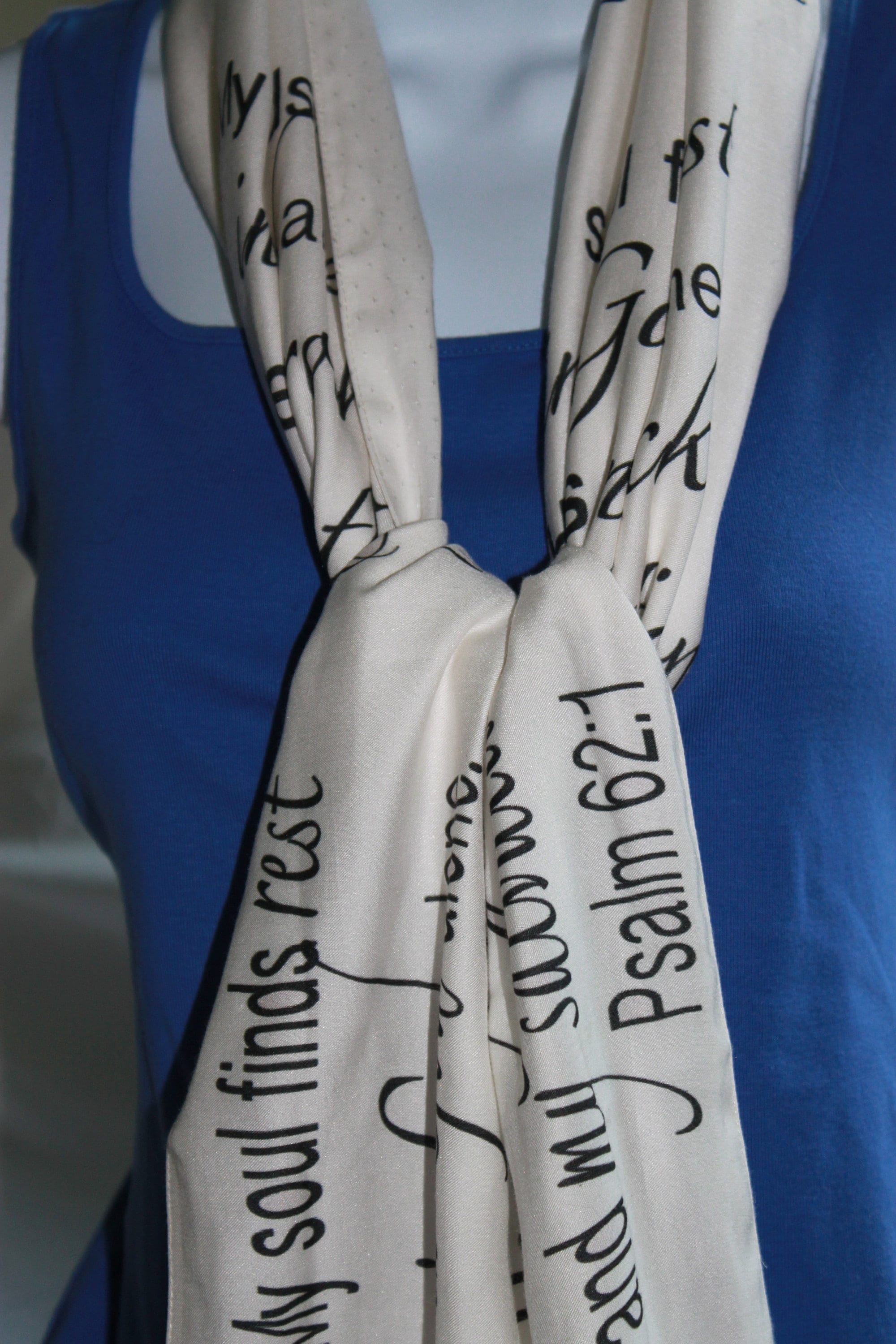 El Sali: God is My Rock Oblong Fashion Scarf Scripture Scarf With Psalm ...