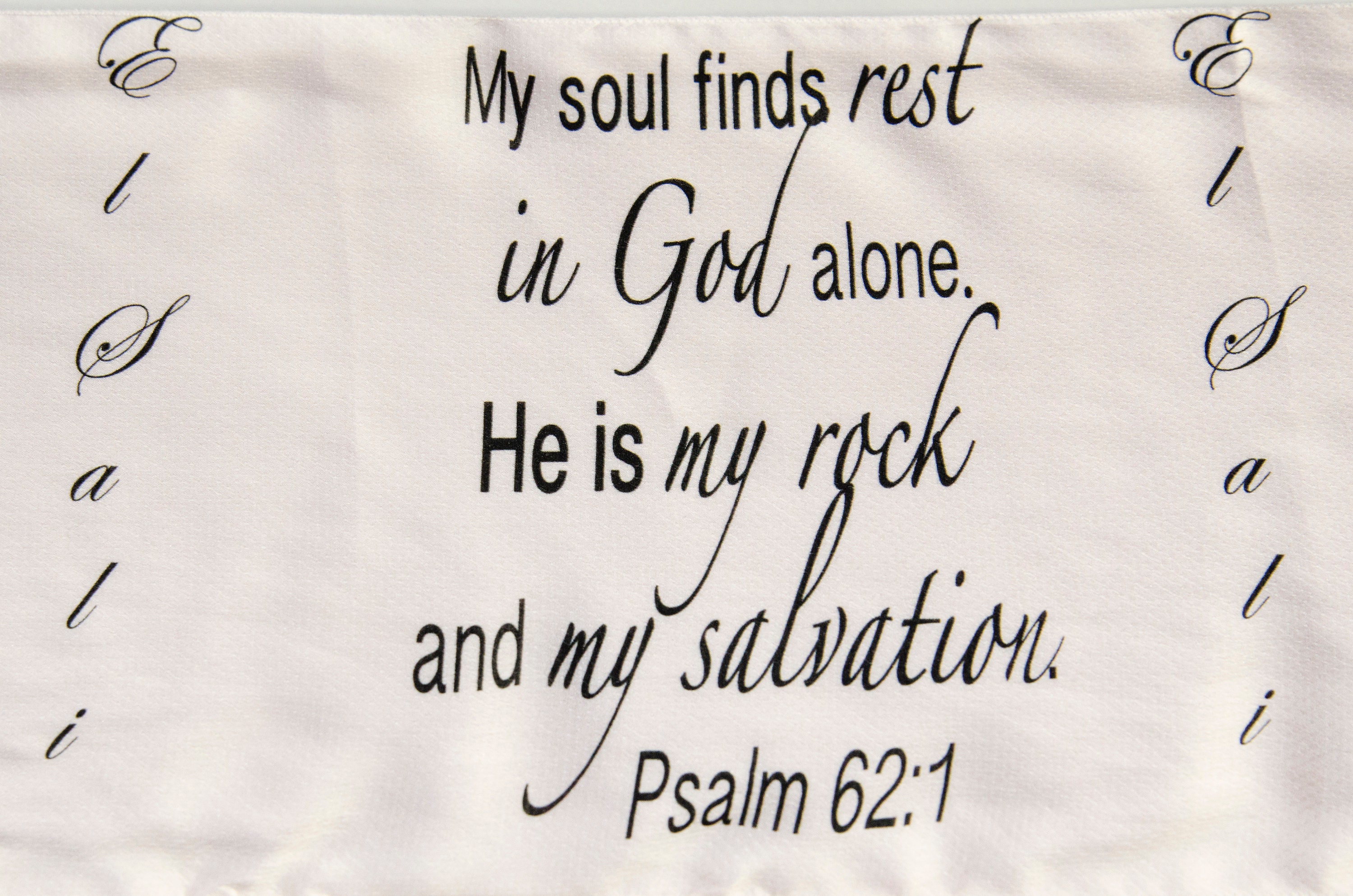 El Sali: God is My Rock Oblong Fashion Scarf Scripture Scarf With Psalm ...