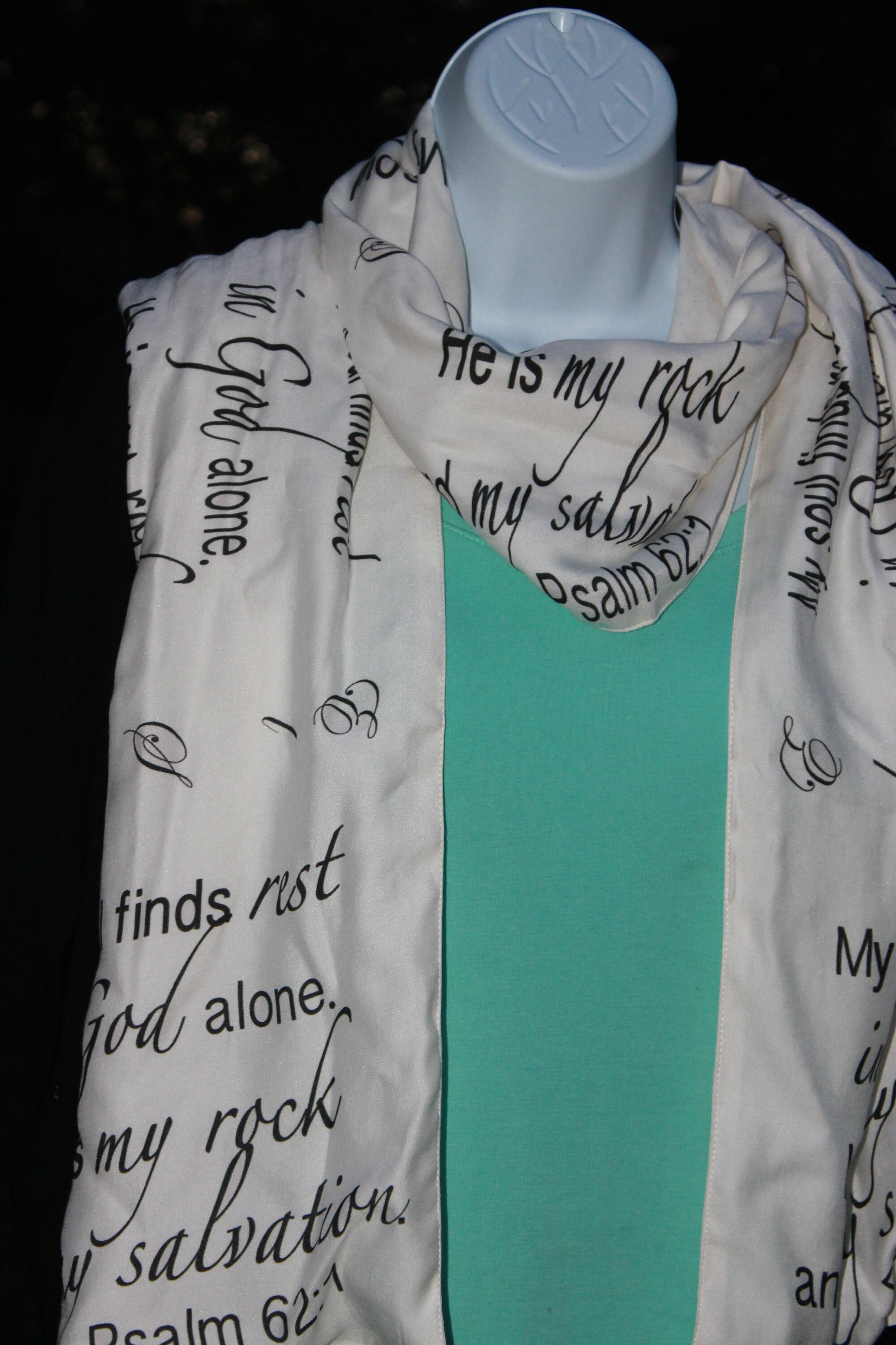 El Sali: God is My Rock Oblong Fashion Scarf Scripture Scarf With Psalm ...