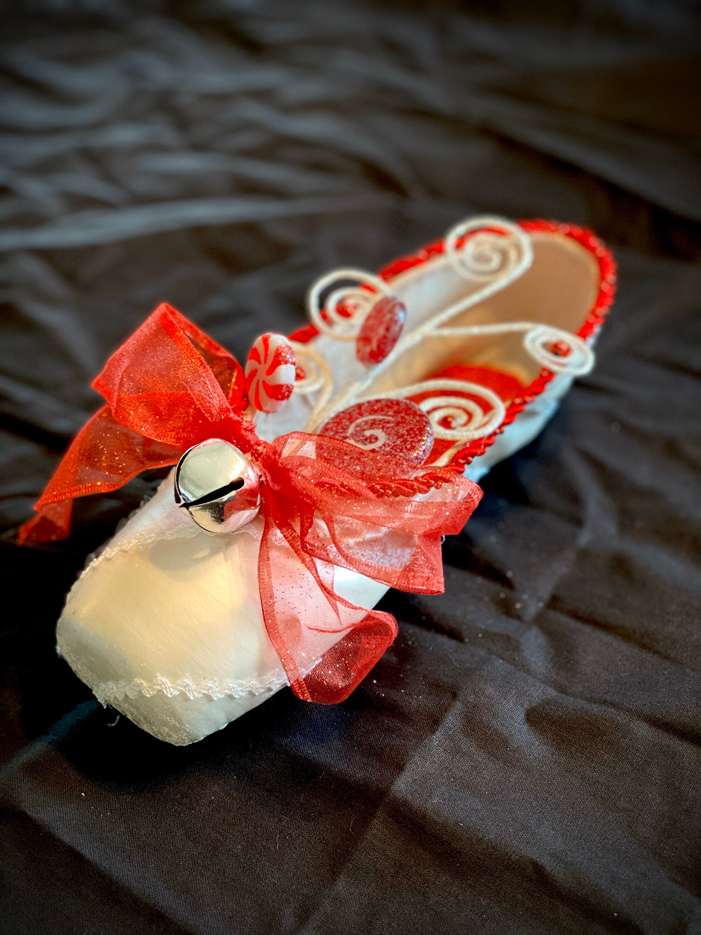 Nutcracker Ribbon Candy Pointe Shoes, Hand Painted and Decorated - Etsy