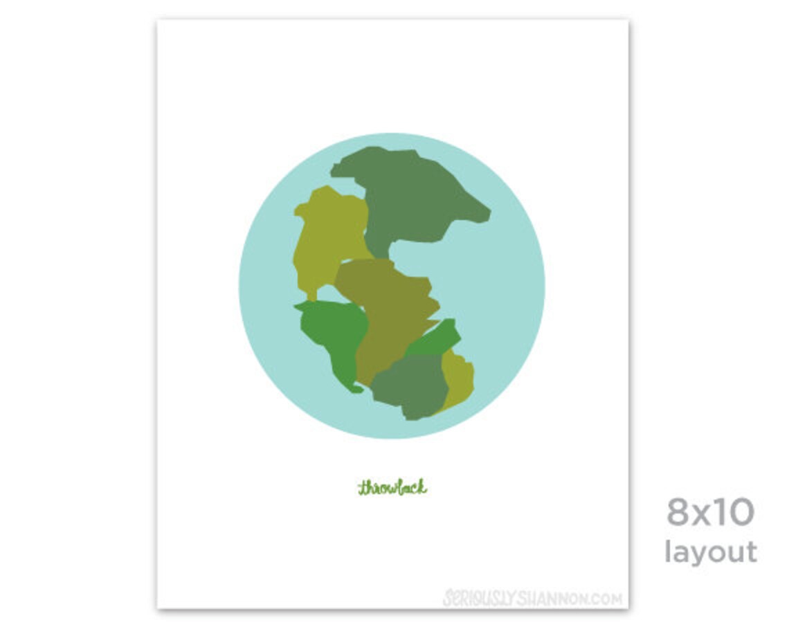 Pangaea Print Science Art Science Sign Science Poster - Etsy