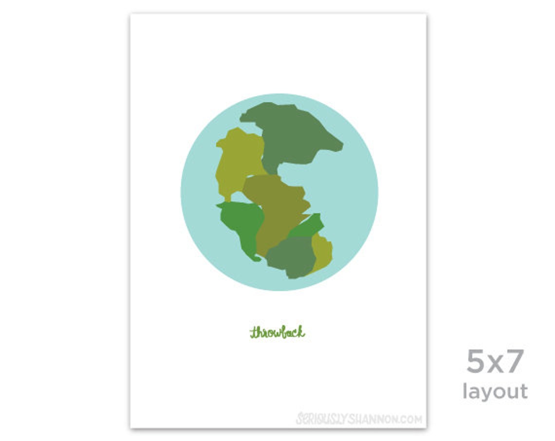 Pangaea Print Science Art Science Sign Science Poster - Etsy