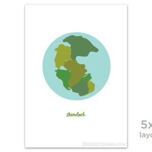 Pangaea Print Science Art Science Sign Science Poster - Etsy