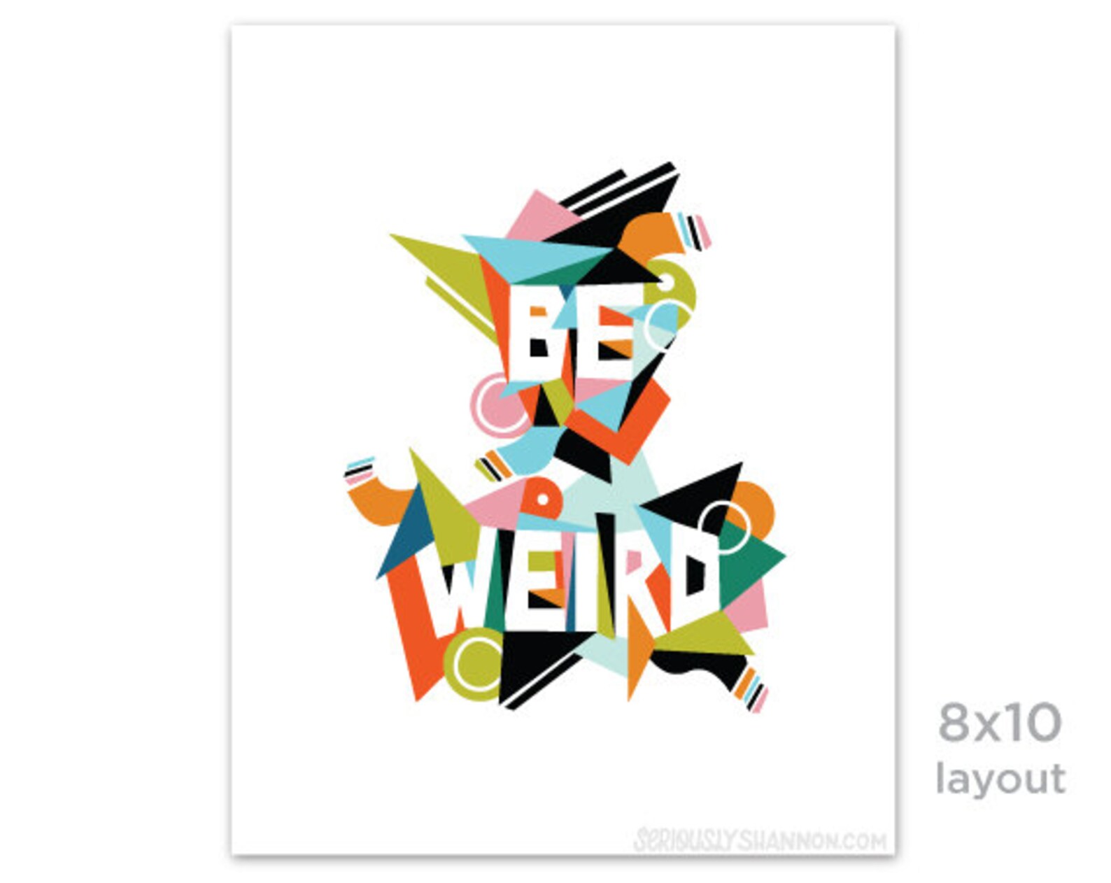 Be Weird Abstract Art Print Weird Art Print Stay Weird Art - Etsy