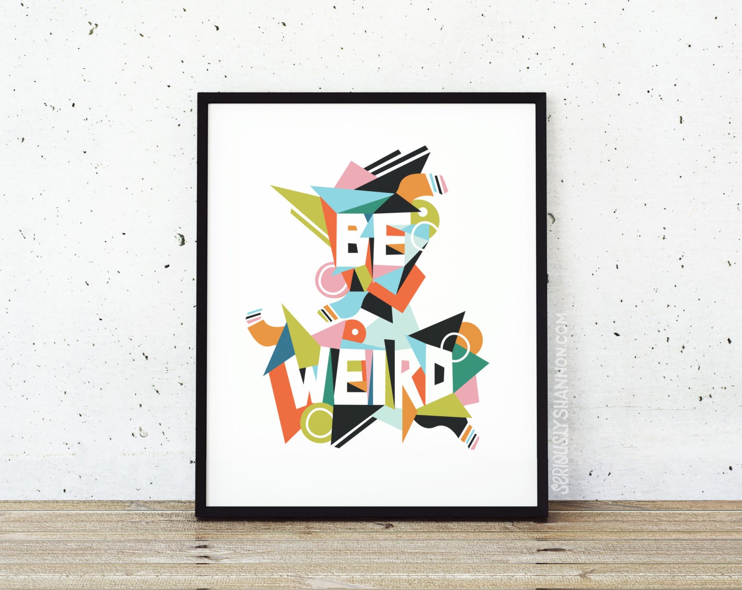 Be Weird Abstract Art Print Weird Art Print Stay Weird Art - Etsy