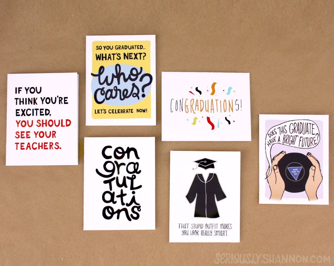Funny Graduation Card College Graduation High School Grad - Etsy