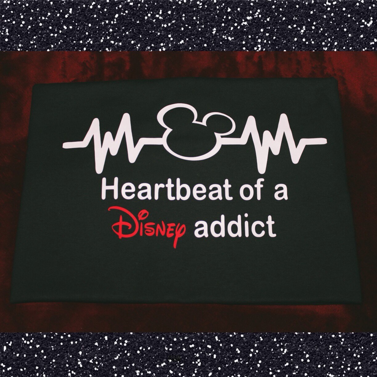 Disney inspired Heartbeat of a Disney addict T-shirt | Etsy