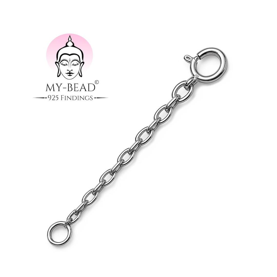 My-bead 925 Sterling Silver Extension Chains for Necklaces and ...