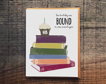 Birthday Books Card: I Hope Your Birthday is One for the Books - Etsy