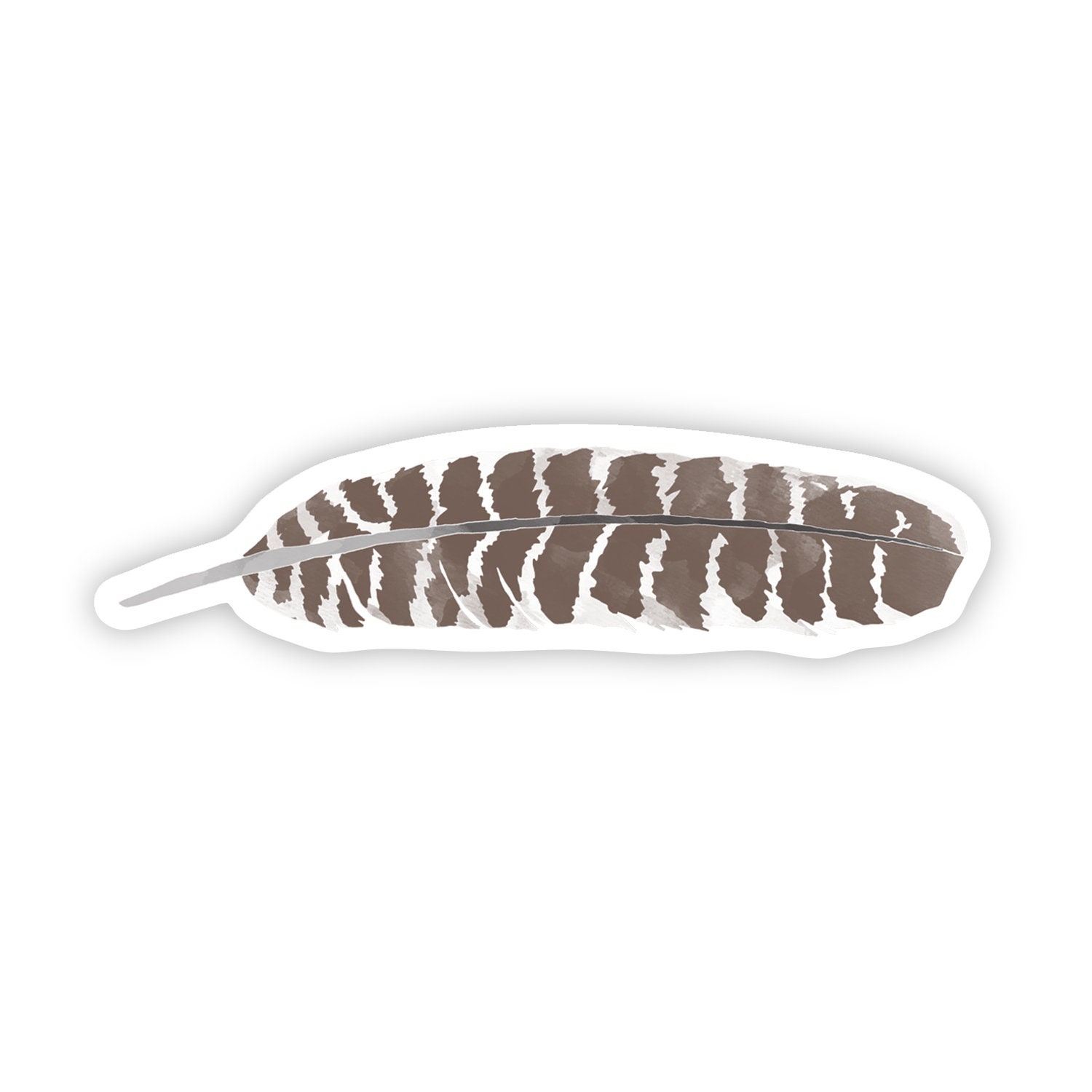 Turkey Feather Sticker - Etsy