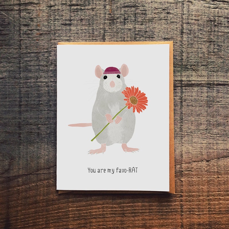 Rat Card - Etsy