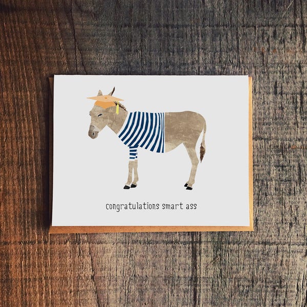 Smart Ass Card - Etsy