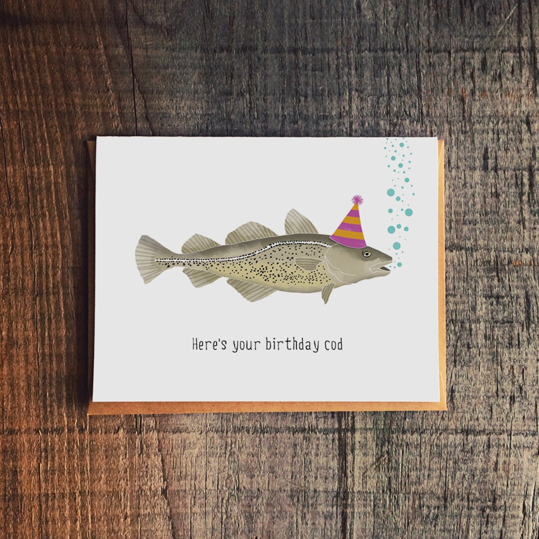 Here's Your Birthday Cod - Etsy