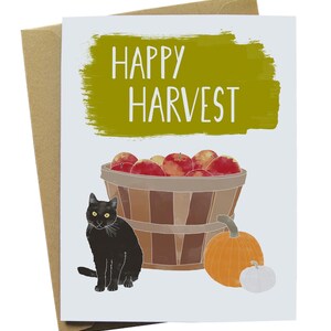 Happy Harvest - Fall Season Card - Etsy