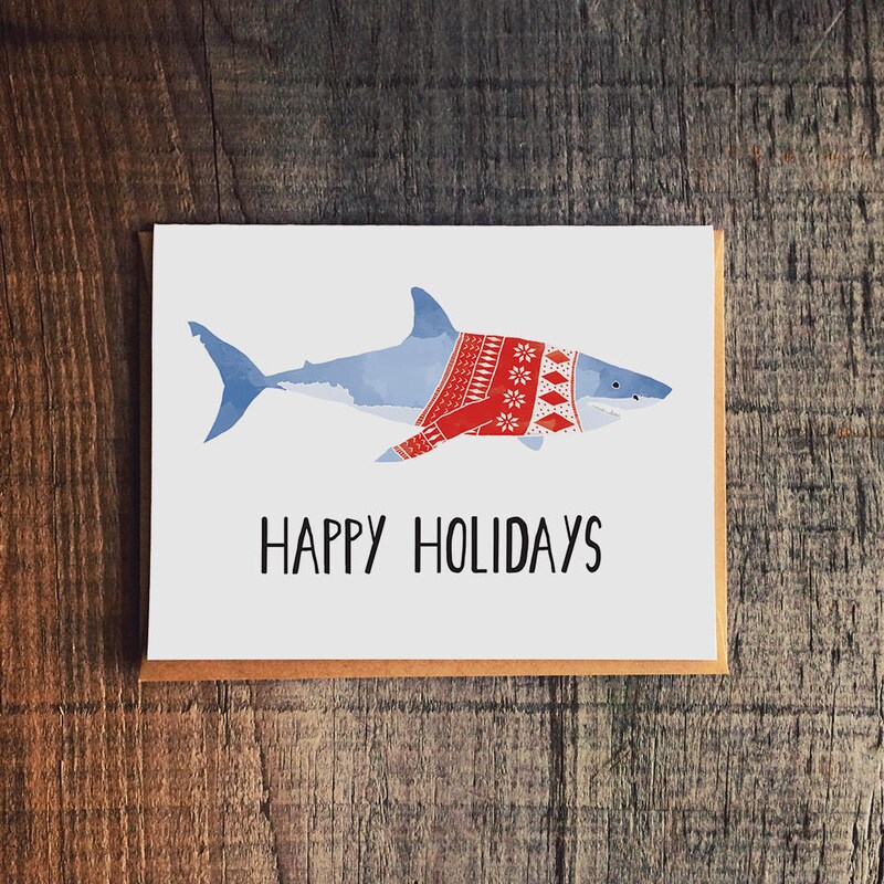Shark Card - Etsy