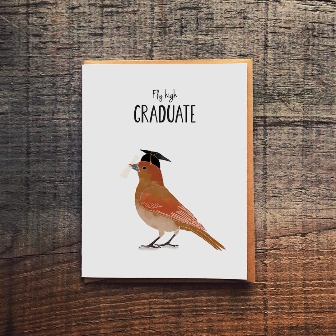 Fly High Graduate - Graduation Card - Etsy