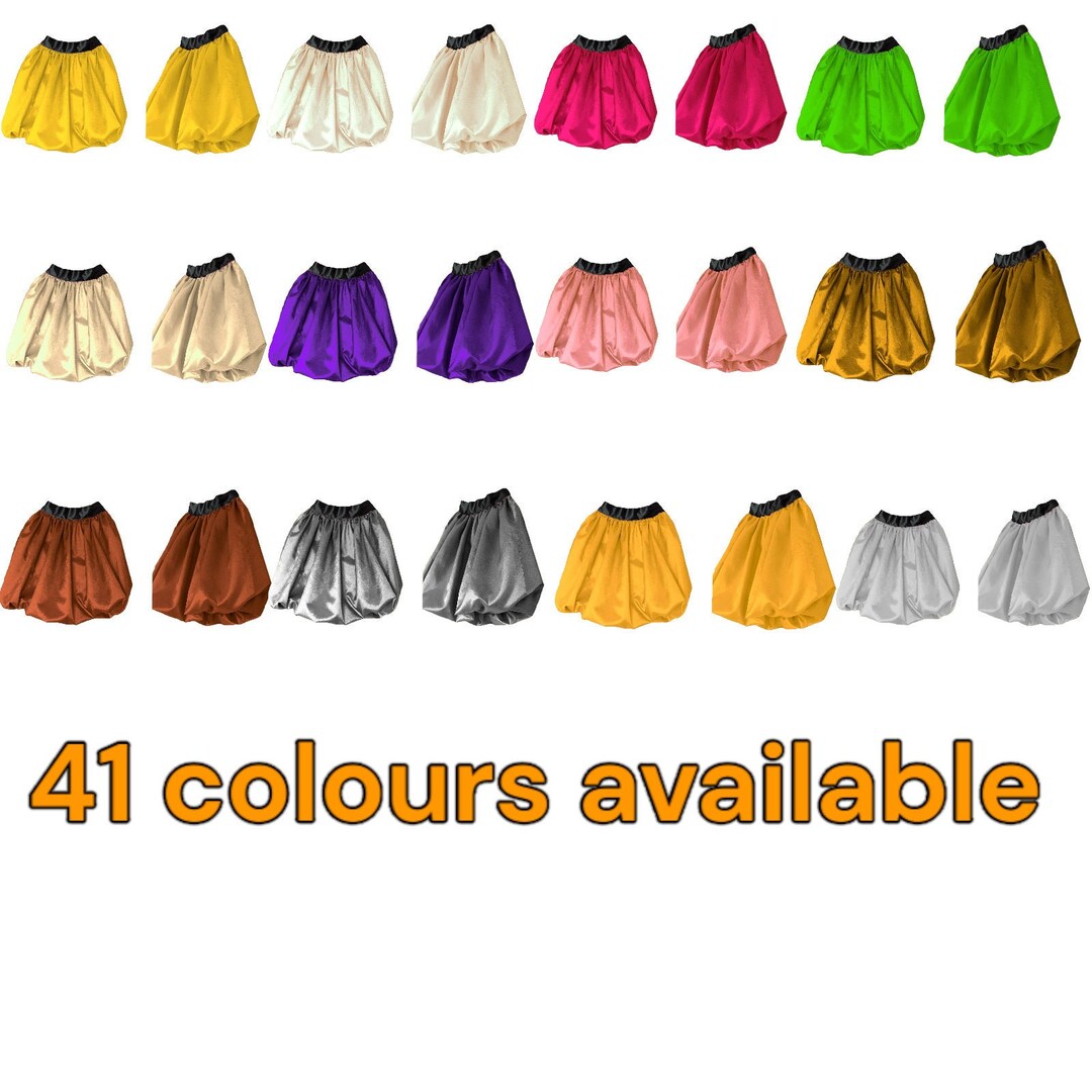 Satin Balloon Pant Short Pant Belly Dance Pants, Fancy Party Wear ...