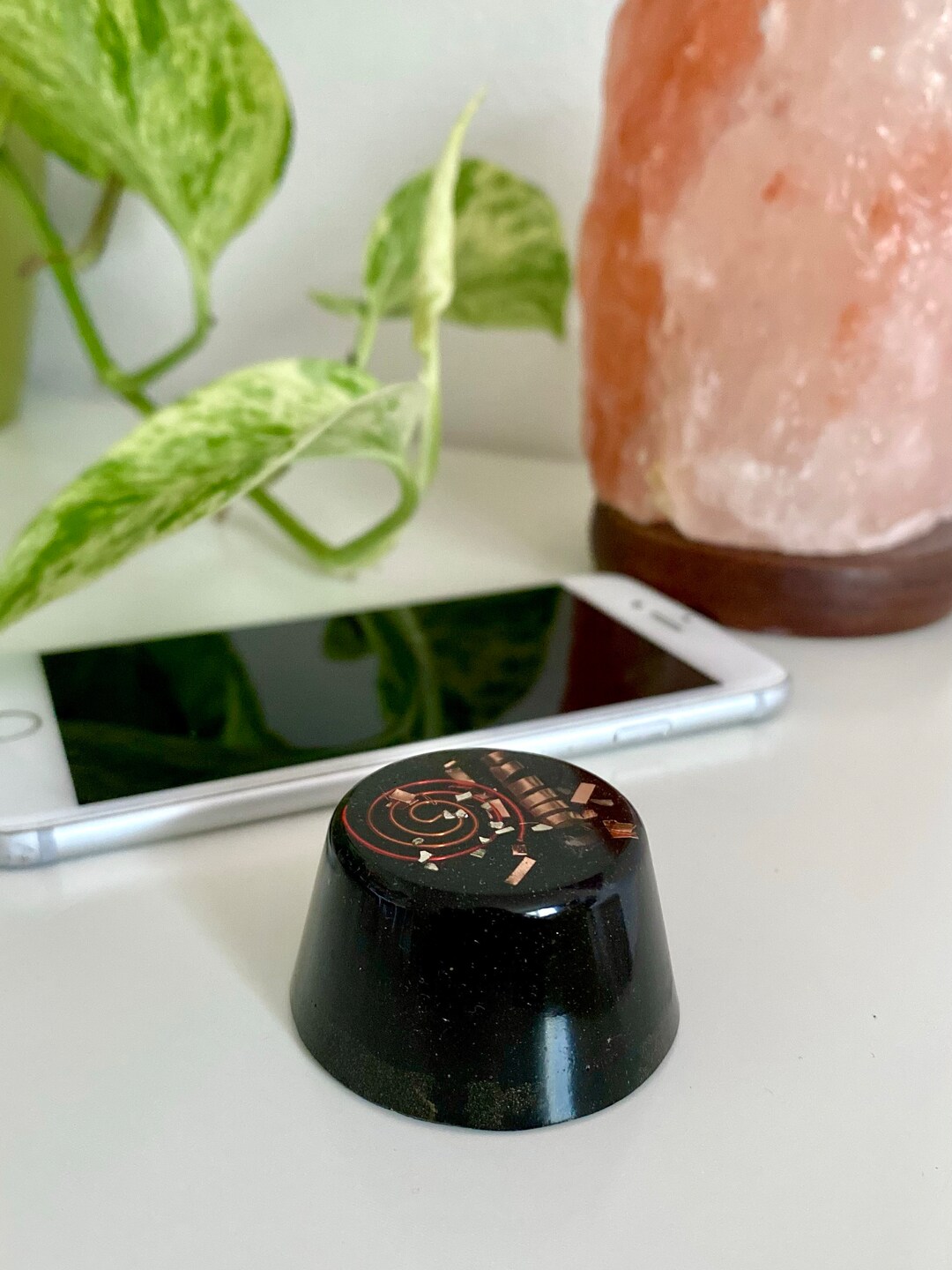 Set of 4 Orgonite EMF Shield Room Grid Pucks Orgone Generator Tower ...