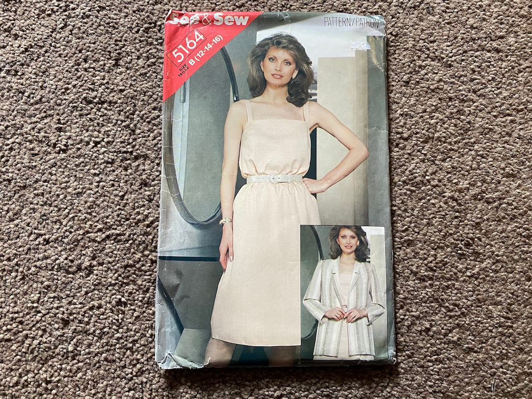 See & Sew Sewing Pattern - Dress and Jacket - Sizes - 12 - 16 / Bust ...