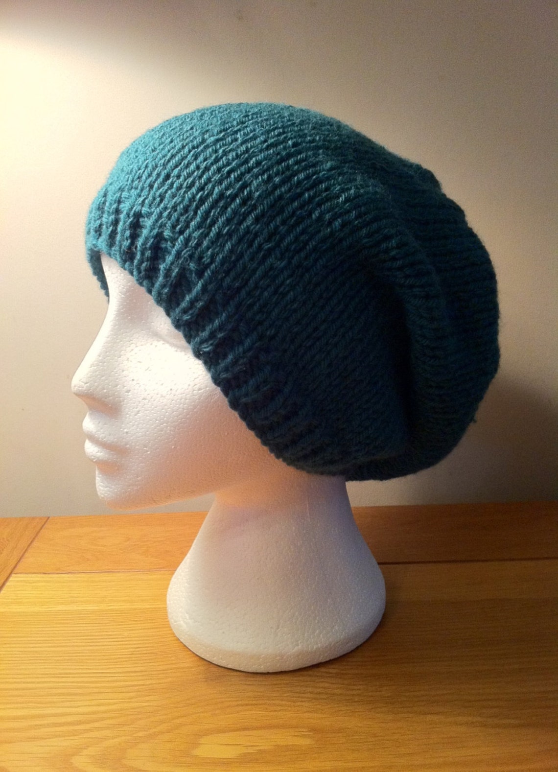 PDF Knitting Pattern -slouchy Beanie Knitting Pattern - in Chunky Wool ...