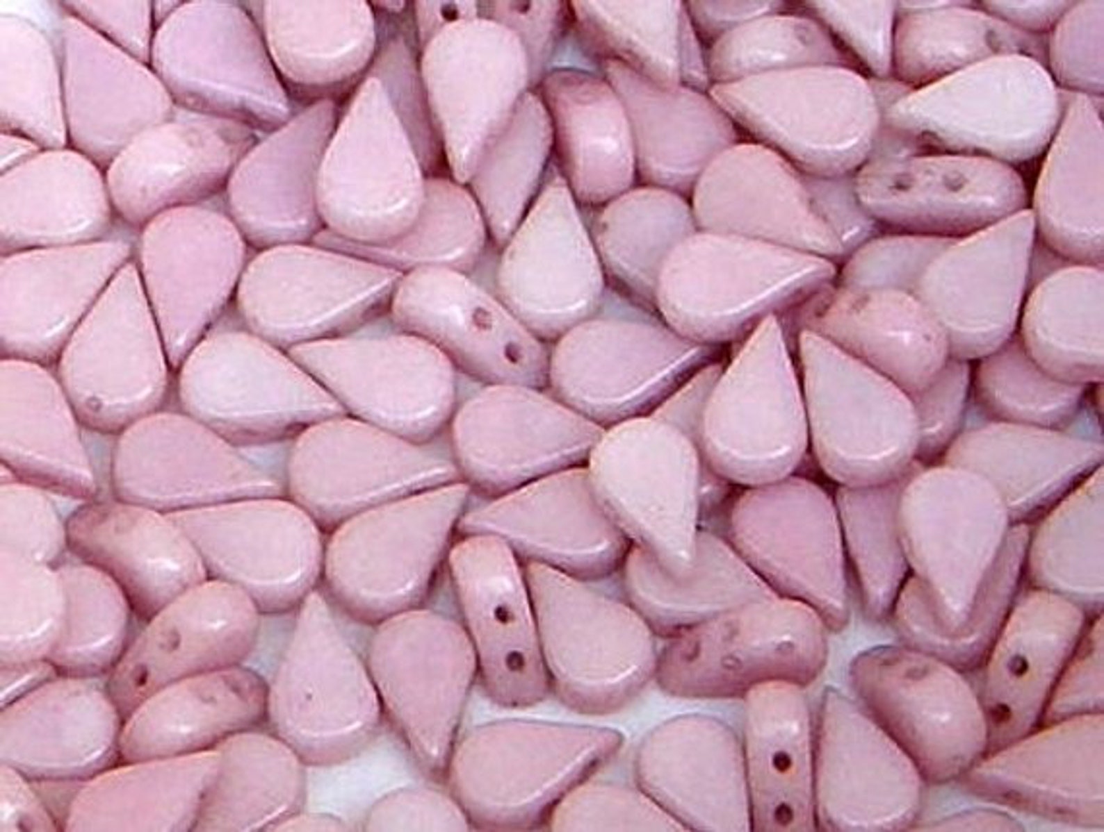 Amos® Par Puca® Beads 5x8 Mm Opaque Light Rose Ceramic Look 03000/14494 ...