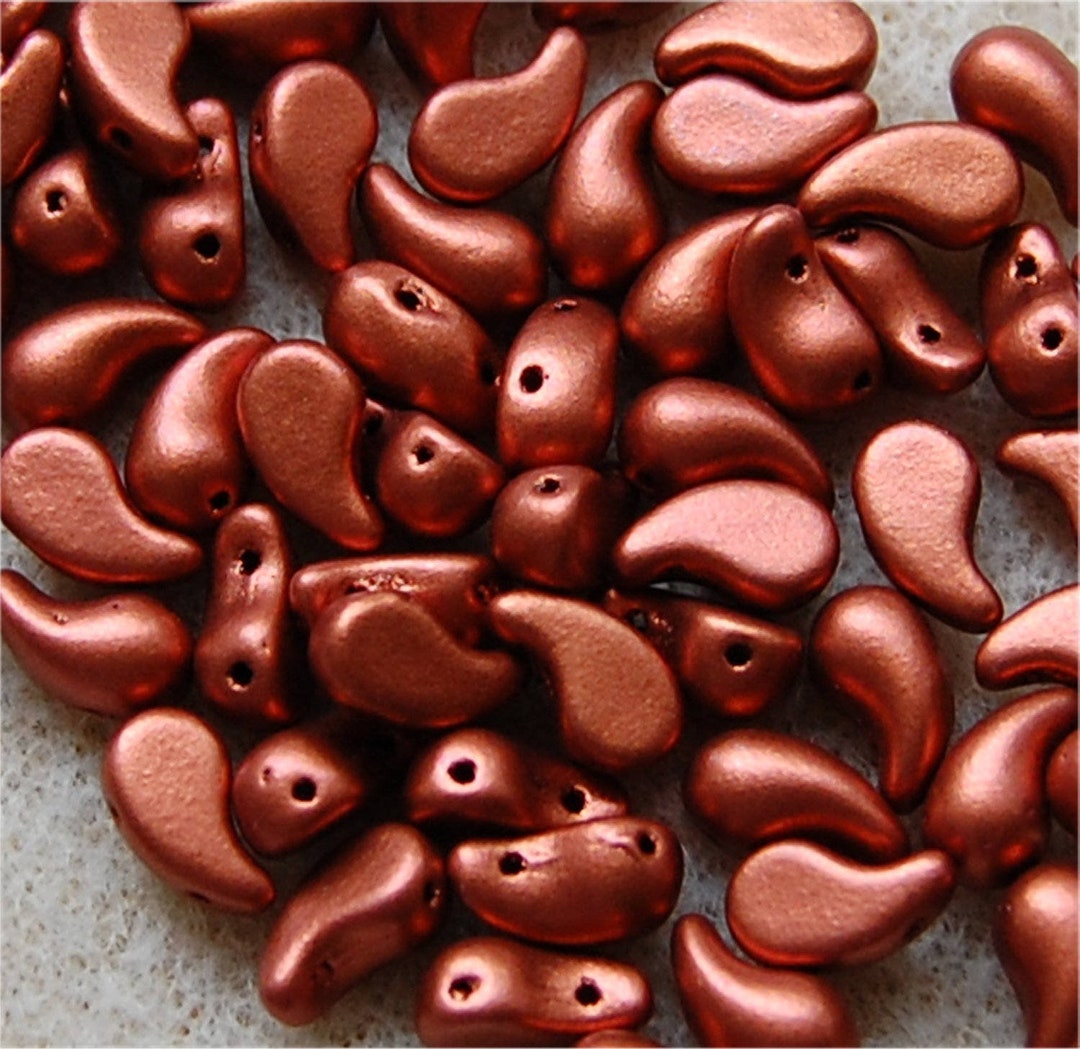 50 Pcs Zoliduo Left Version 5x8mm 2 Hole Bead, 01750 Copper - Etsy