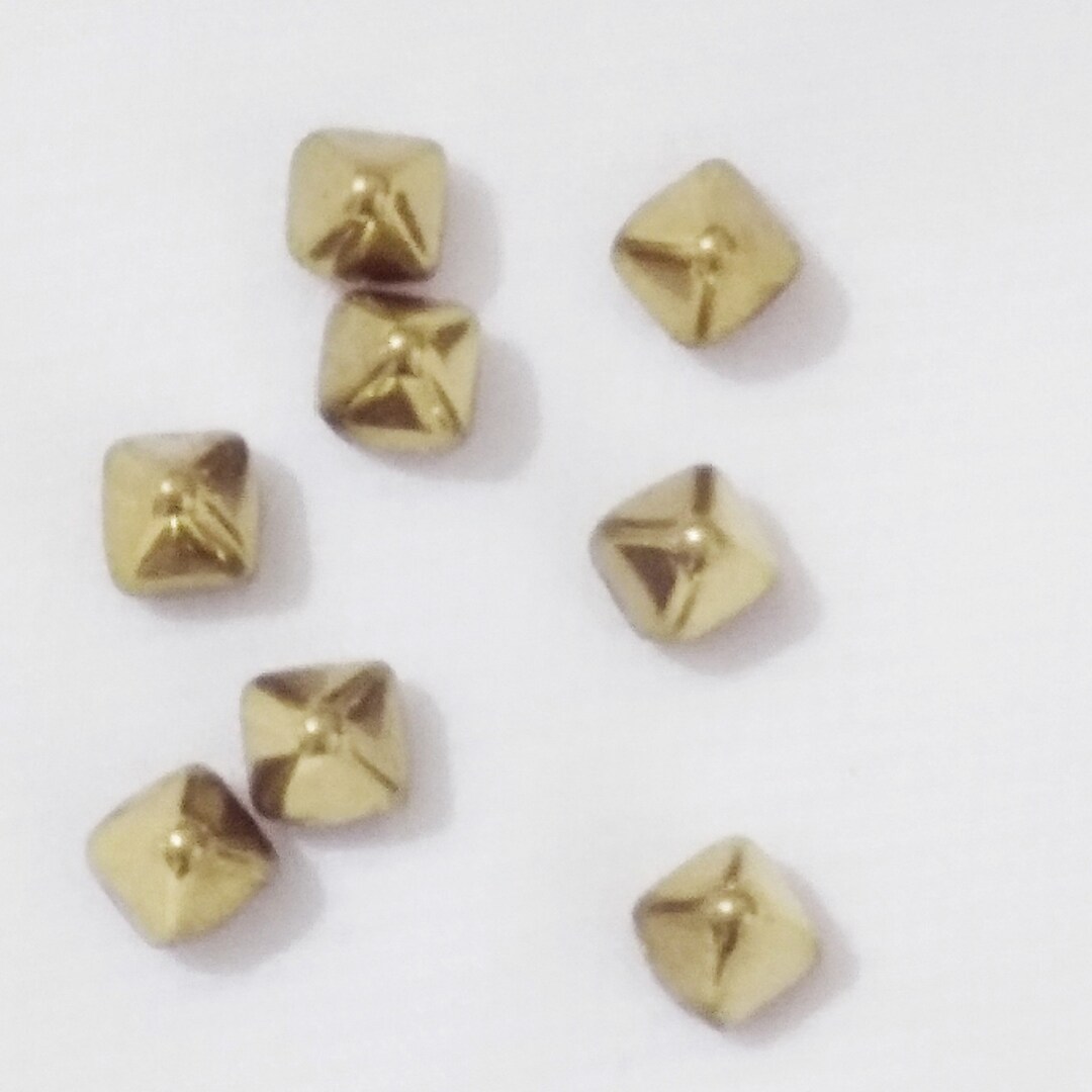 25 Pcs Czech Pyramid Beads 2-hole 6mm 26441 Crystal Amber - Etsy