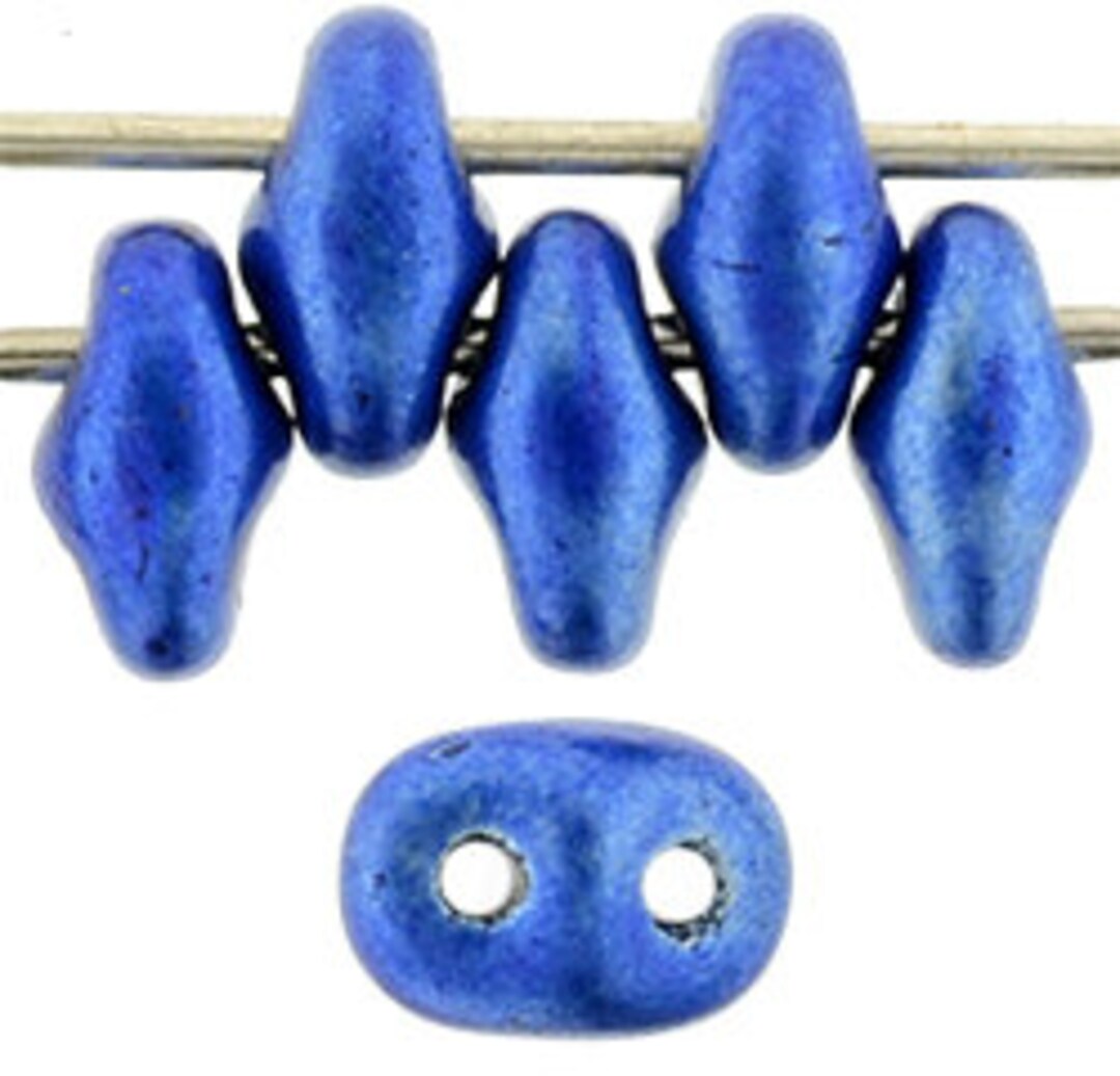 10 Gr Superduo 5 X 2mm Metalust Crown Blue 364-25-24203 - Etsy