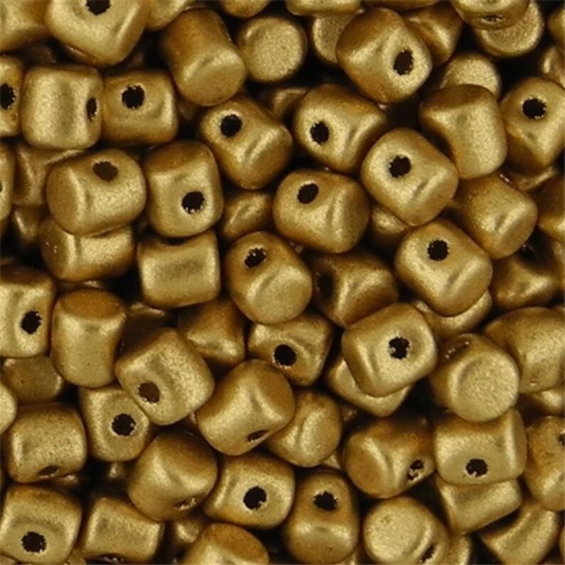 Minos® Par Puca® Beads 2.5x3mm Crystal Gold Matt Metallic 00030/01710 ...