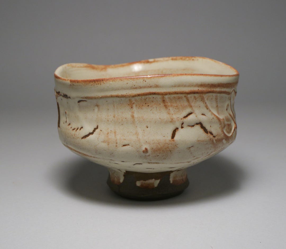 Matcha Chawan. Wabi Sabi Tea Bowl. Stoneware Tea Cup. Contemporary ...
