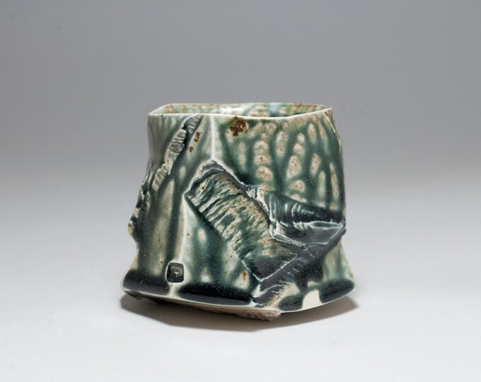 Blue Coffee Cup Woodfired Pottery Cup discovery - Etsy