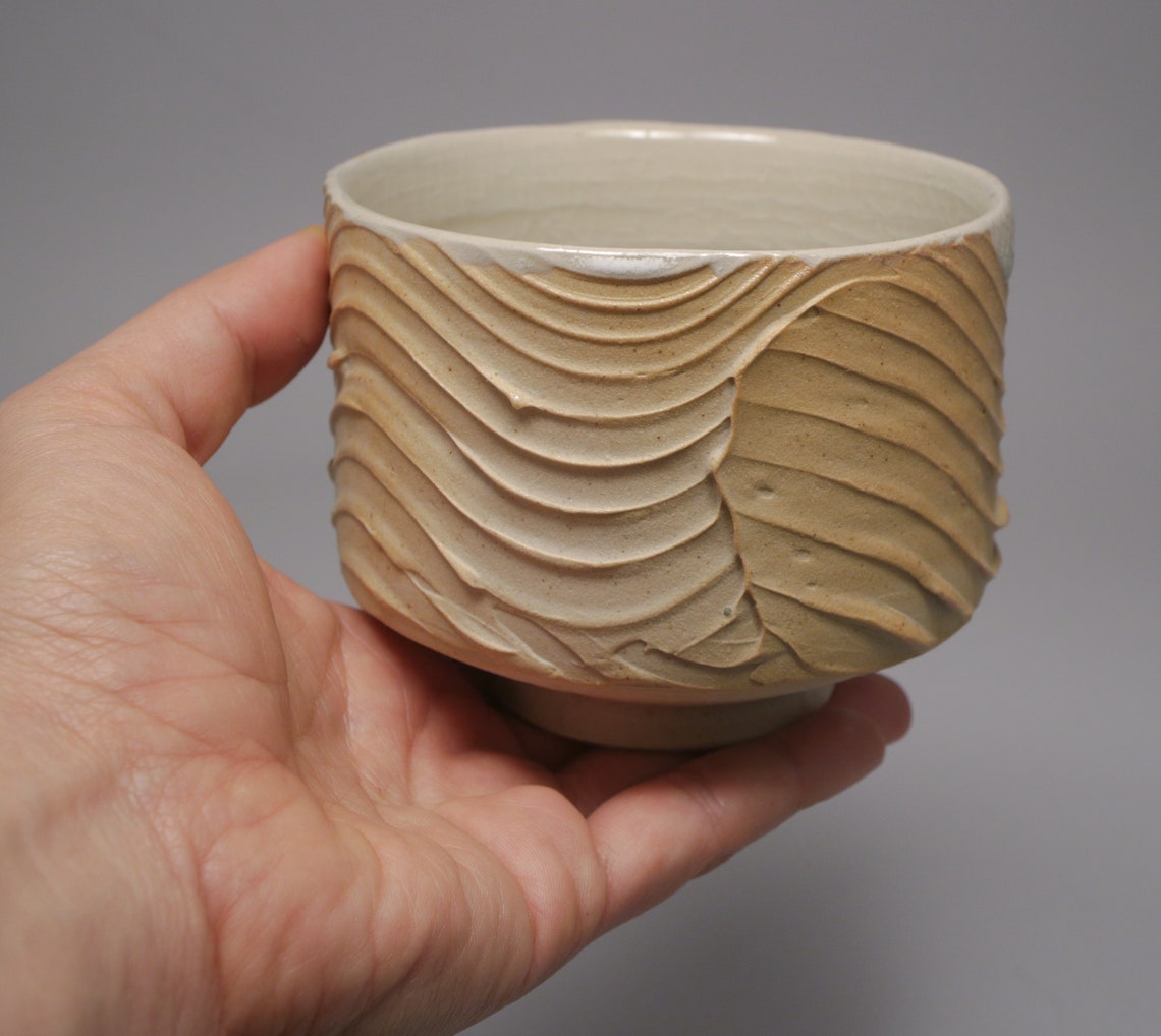 Wood-fired Chawan dune by Paul Fryman - Etsy