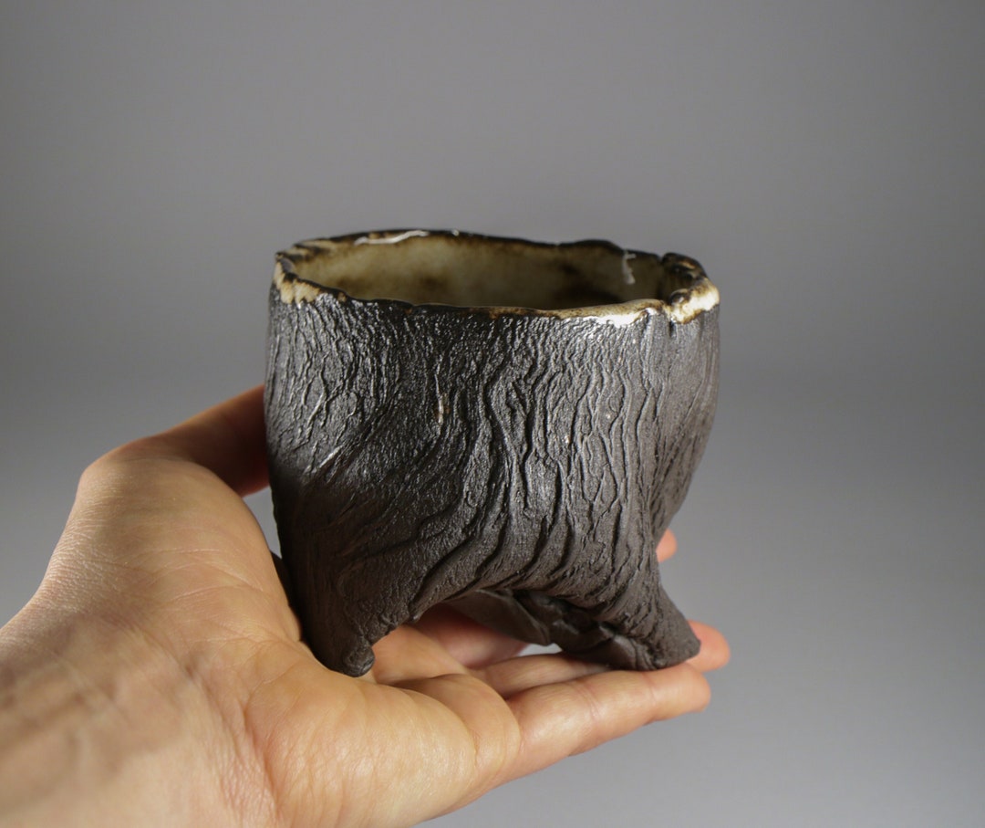 Yunomi o tazza da caffè nera "Lava" di Paul Fryman - Etsy Italia