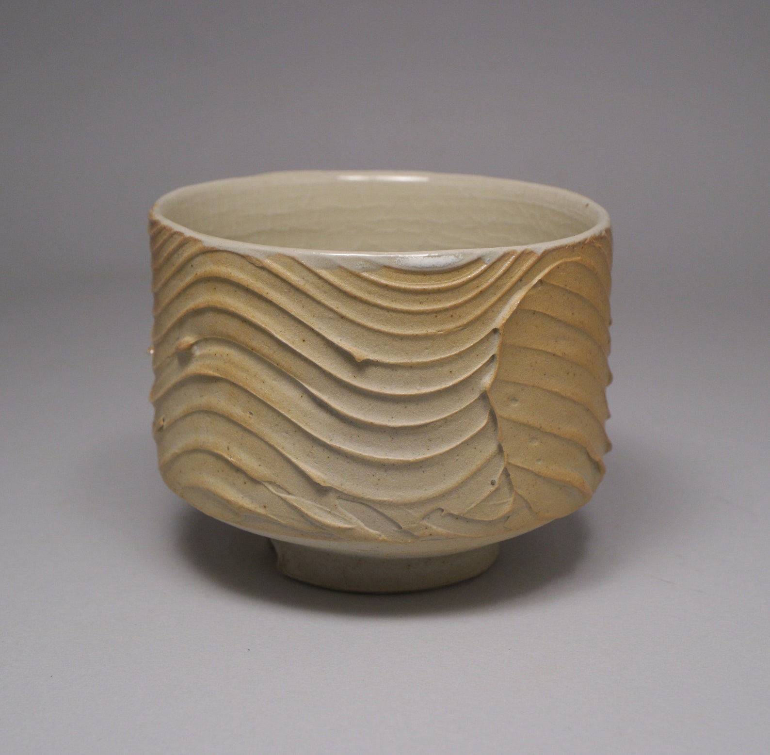 Wood-fired Chawan dune by Paul Fryman - Etsy
