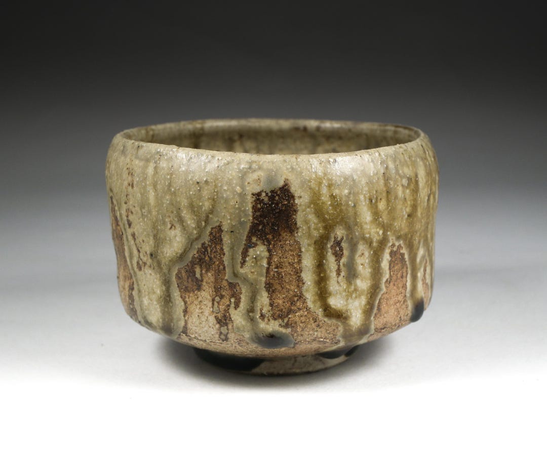 Stoneware Ash Glazed Matcha Chawan “the Rain Starts in the Summer” Tea ...