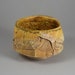 Yellow Gold Chawan, Ash Glazed Tea Bowl for Japanese Tea Ceremony ...