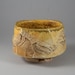 Yellow Gold Chawan, Ash Glazed Tea Bowl for Japanese Tea Ceremony ...