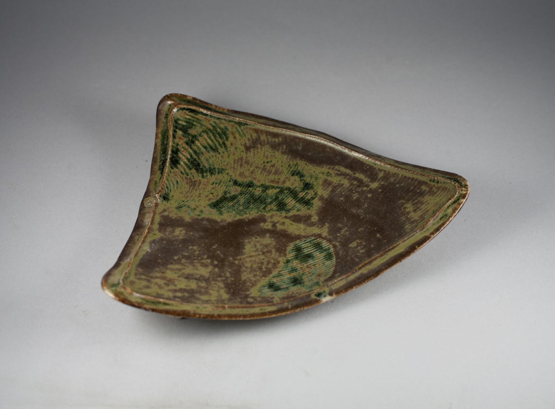Wood Fired Ceramic Platter, Plate, Pottery Dish, Handbuilt for Serving ...