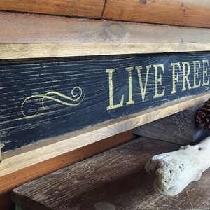 Live Free or Die Sign L NH Sign L Live Free or Die Painted Sign Live ...