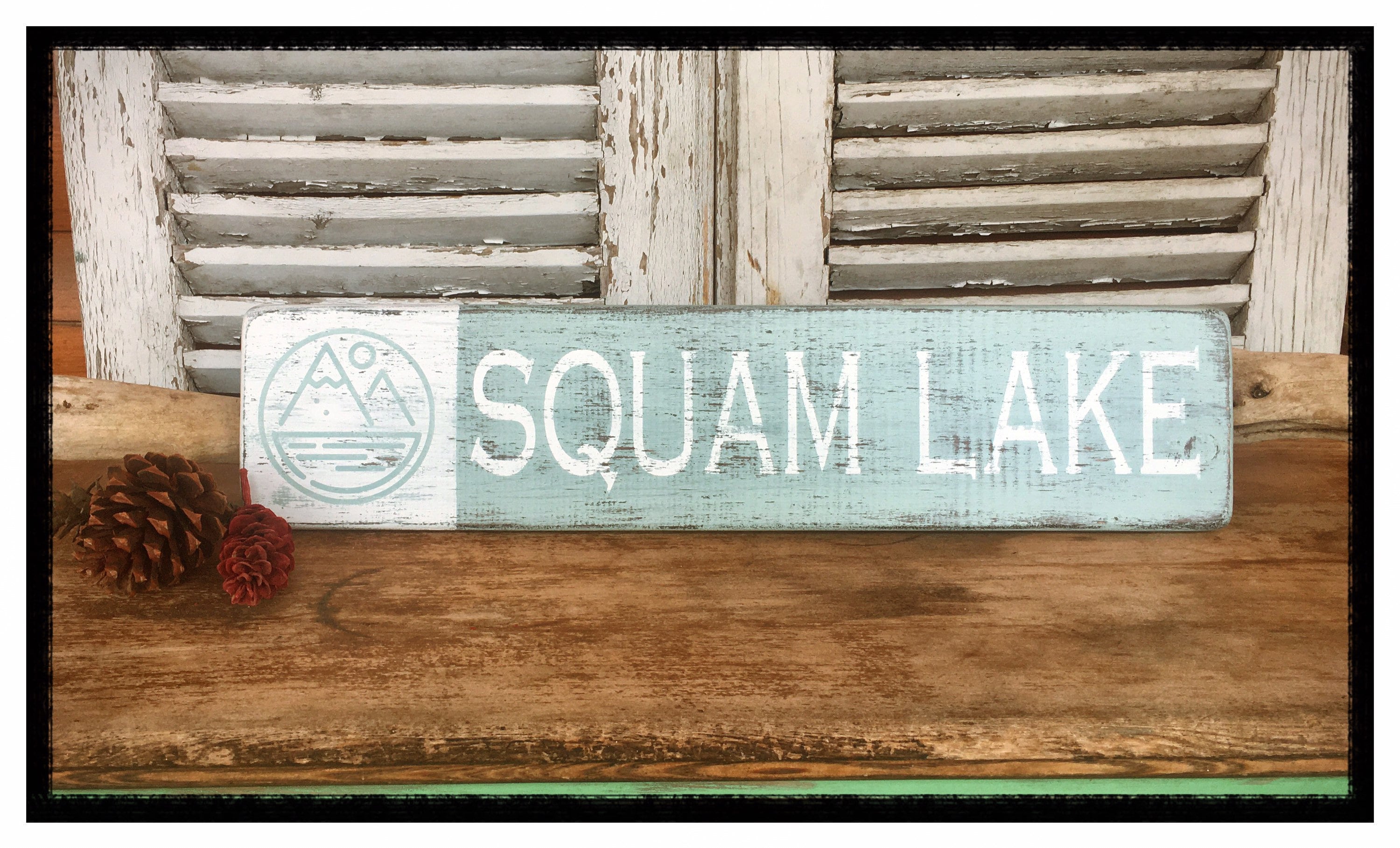 Squam Lake Painted Sign l Squam Lake Wooden Sign l Squam Lake - Etsy.de