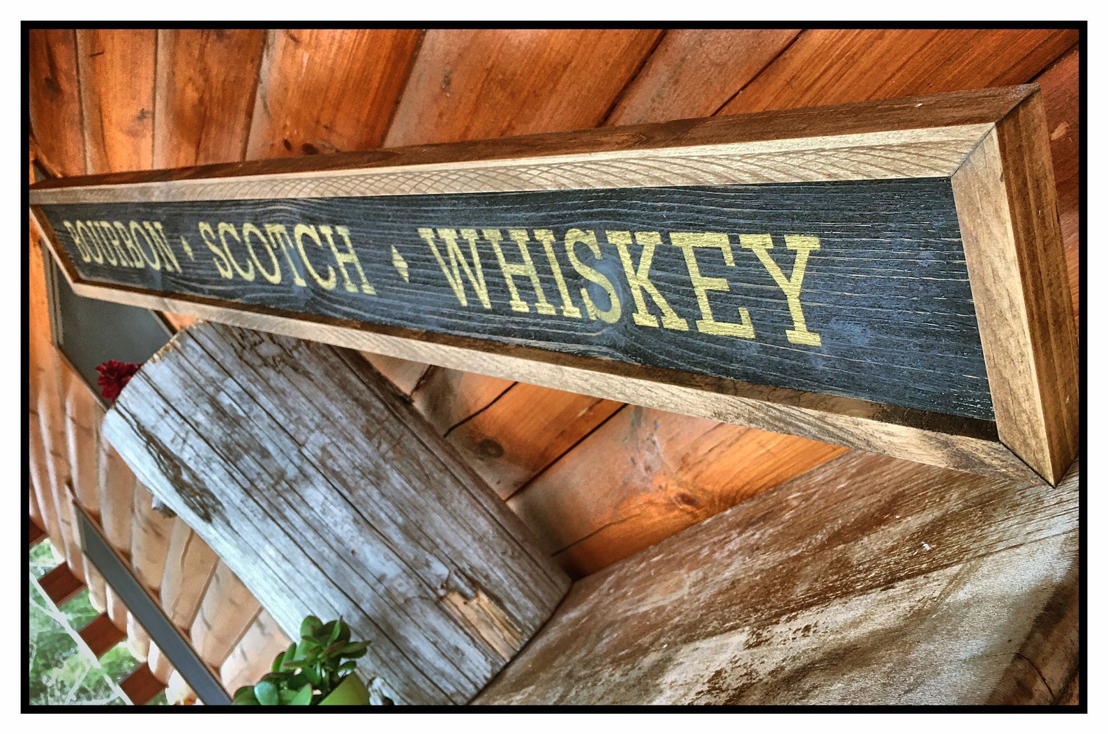 Bourbon Scotch & Whiskey Sign - Etsy