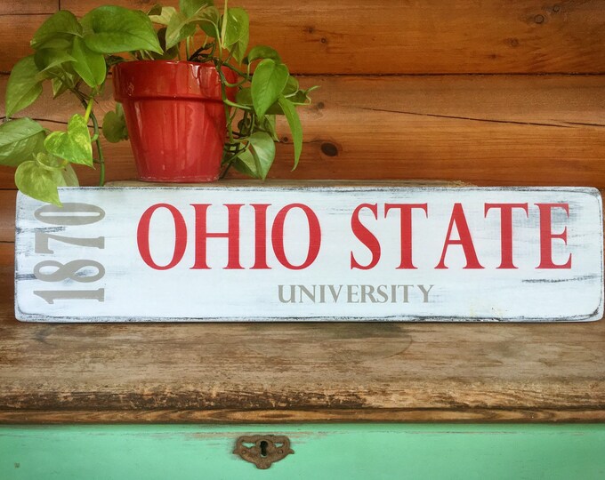 Ohio State University Handpainted Sign - Etsy