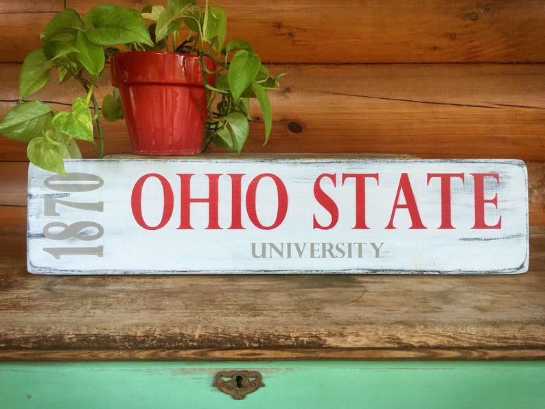 Ohio State University Handpainted Sign - Etsy