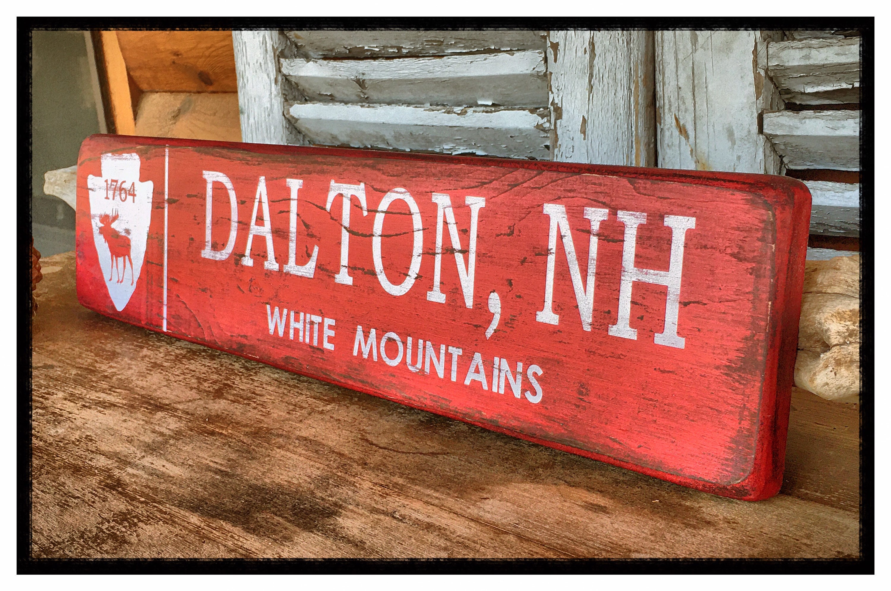 Dalton Sign l Dalton NH l Dalton Painted Sign l Dalton Wooden | Etsy