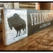 Yellowstone Sign L Yellowstone National Park Sign L Yellowstone Wooden ...