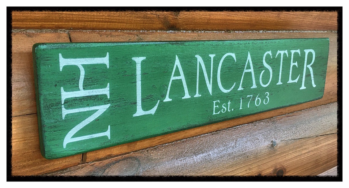 Lancaster NH Painted Sign L Lancaster NH Wooden Sign L Lancaster NH ...