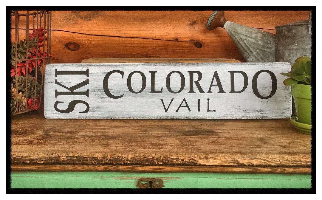 Ski Vail Sign L Vail CO Sign L Vail Colorado Ski Sign L Vail - Etsy