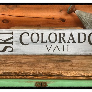 Ski Vail Sign L Vail CO Sign L Vail Colorado Ski Sign L Vail Ski Resort ...