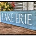 Lake Erie Painted Sign L Lake Erie Wooden Sign L Lake Erie - Etsy